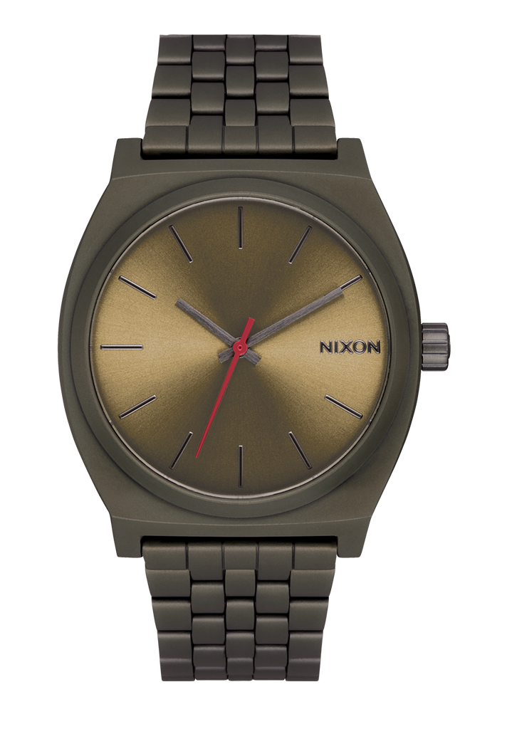 Time Teller Watch | Dark Olive / Dark Olive | Unisex Stainless Steel Analog – Nixon US