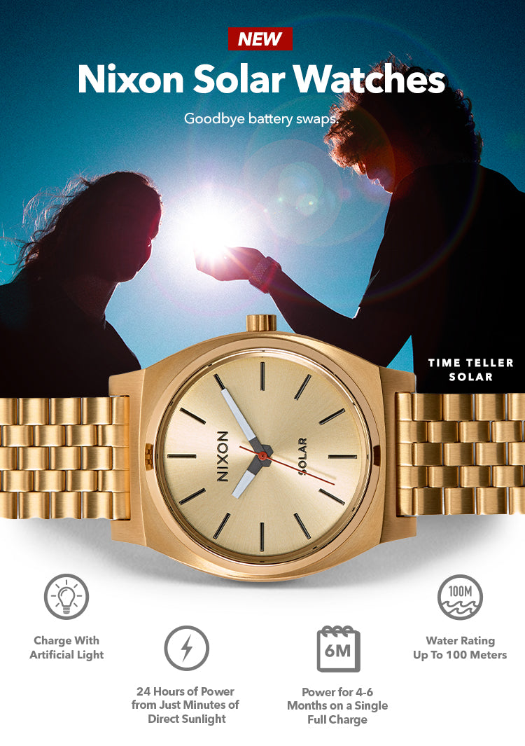 Nixon Solar Watches | Leather & Stainless Steel | Men's & Women's ...