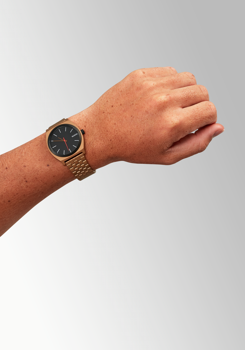 Time Teller Watch | Bronze / Black | Unisex Stainless Steel Analog ...