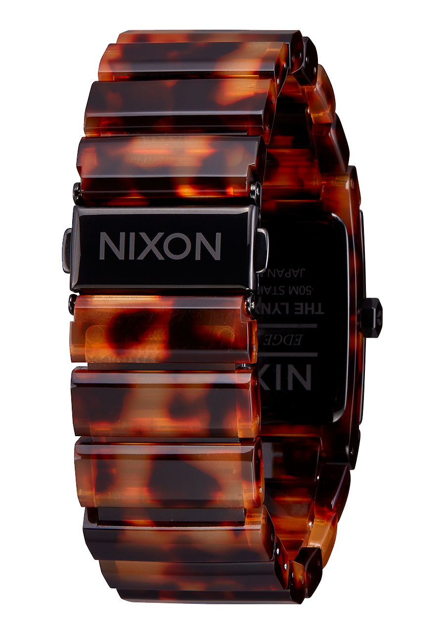 Lynx Acetate Watch | Tortoise / Black | Women's Acetate – Nixon US