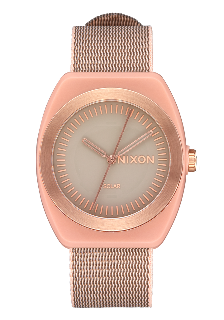 Light-Wave Watch | Light Pink / Rose Gold | Solar-Powered & Eco ...