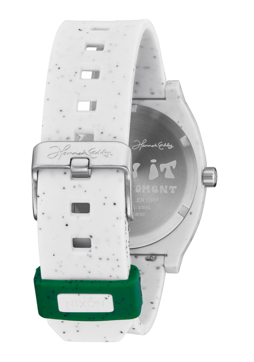 Hannah Eddy Time Teller OPP Watch | White | Recycled Plastic – Nixon US