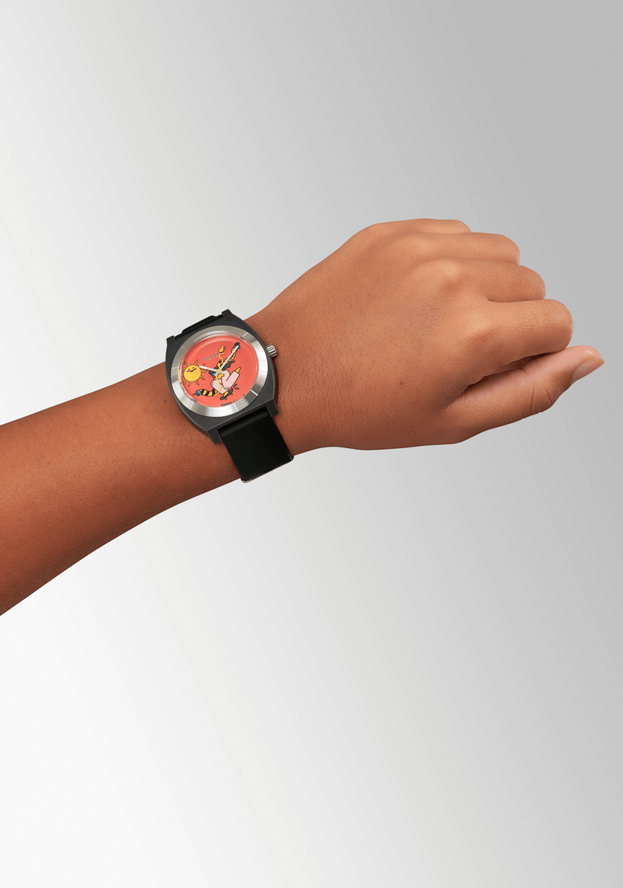 Hannah Eddy Time Teller OPP Watch | Black / Yellow | Recycled Plastic ...