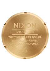 Time Teller Solar Watch | All Gold / Black | Unisex Light-Powered ...