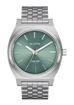Time Teller Solar Watch | Silver / Jade Sunray | Unisex Light-Powered ...