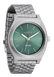 Time Teller Solar Watch | Silver / Jade Sunray | Unisex Light-Powered ...