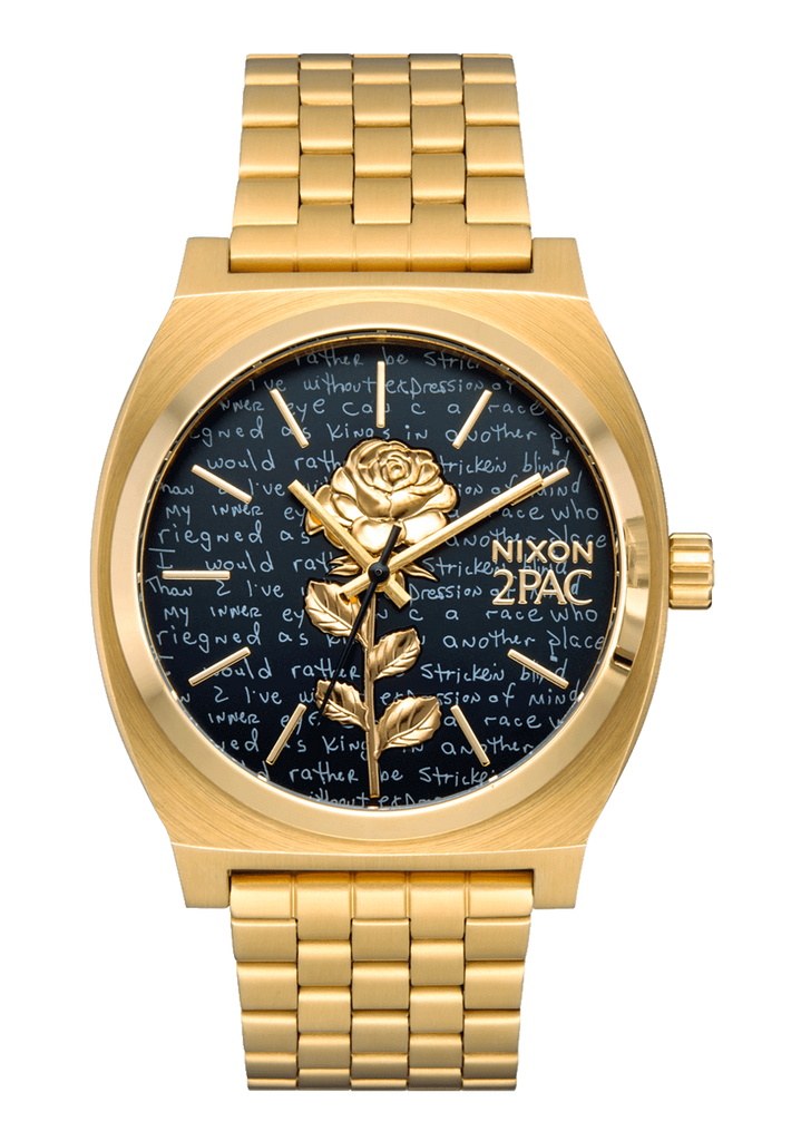 Time Teller 2PAC Collab Watch | Gold / Black | 2PAC Wristwatch – Nixon US