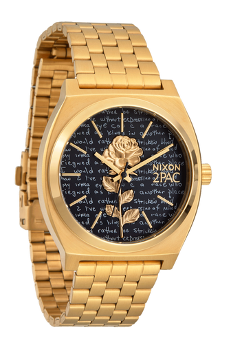 Time Teller 2PAC Collab Watch | Gold / Black | 2PAC Wristwatch – Nixon US