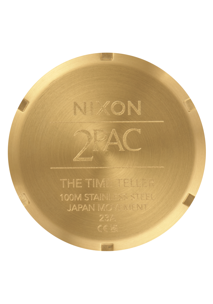 Time Teller 2PAC Collab Watch | Gold / Black | 2PAC Wristwatch – Nixon US