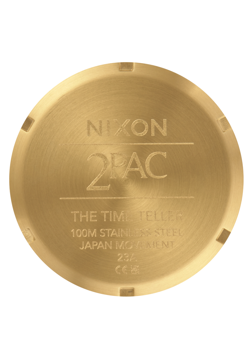 Time Teller 2PAC Collab Watch | Gold / Black | 2PAC Wristwatch – Nixon US