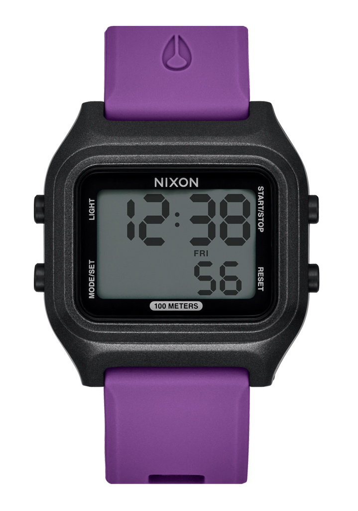 Ripper Digital Watch | Black / Purple | Recycled Ocean Plastic – Nixon US