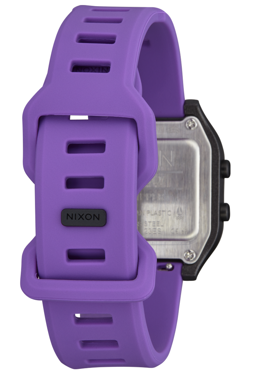 Ripper Digital Watch | Black / Purple | Recycled Ocean Plastic – Nixon US