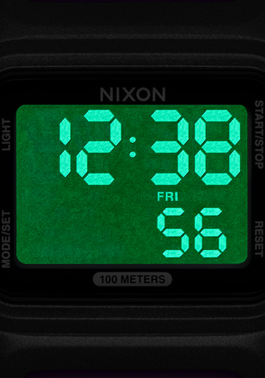 Ripper Digital Watch | Black / Purple | Recycled Ocean Plastic – Nixon US