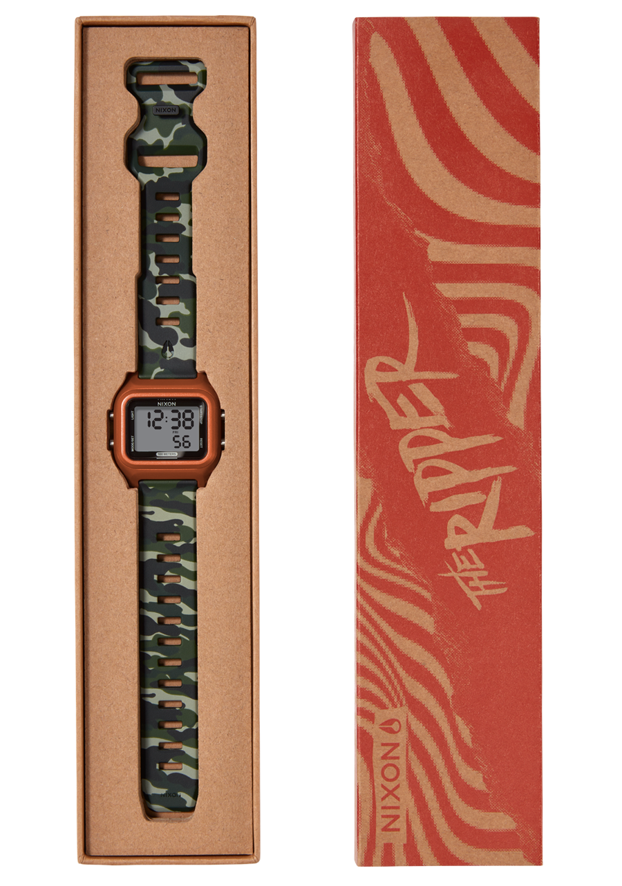 Ripper Digital Watch | Rust / Camo | Recycled Ocean Plastic – Nixon US