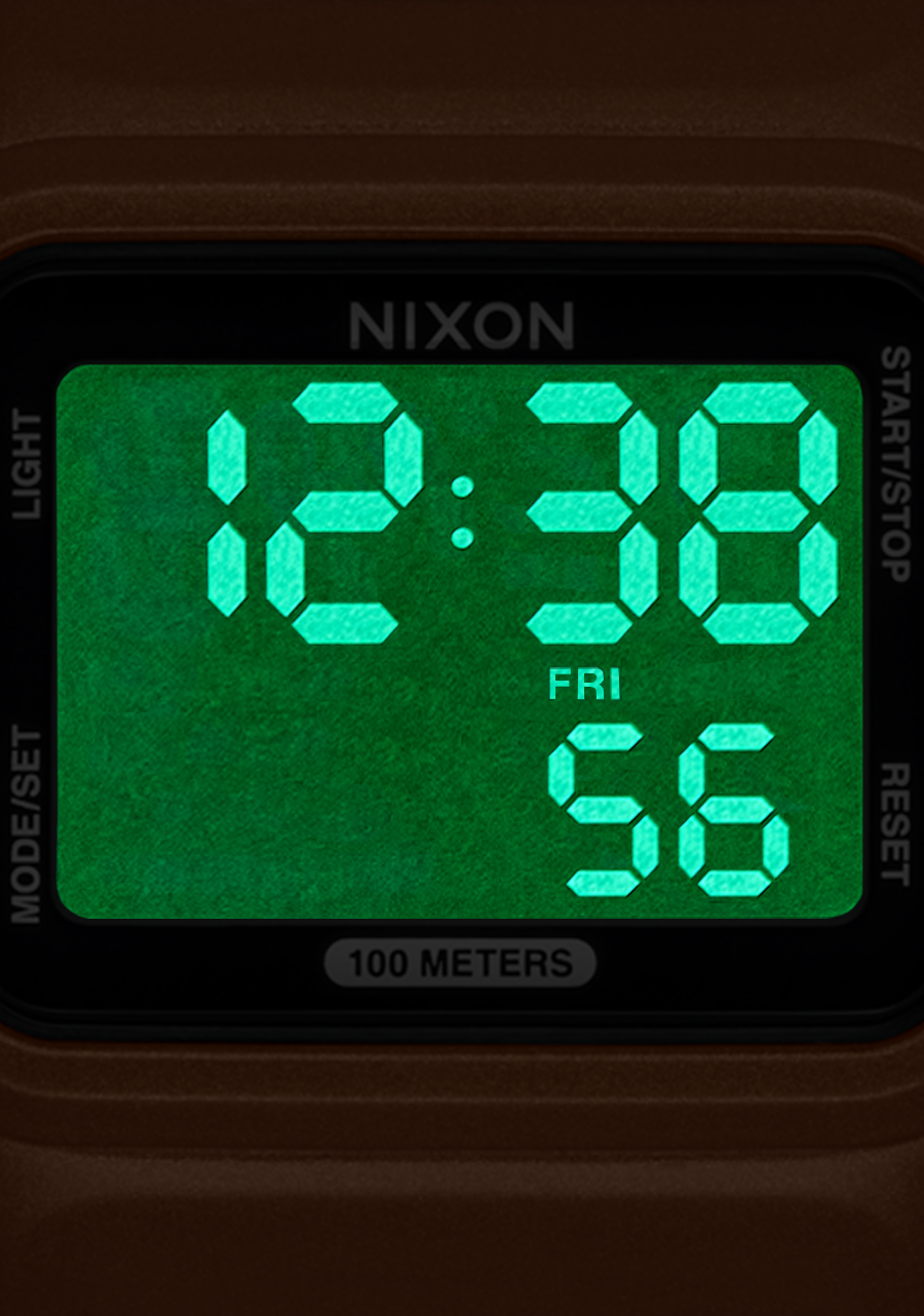 Ripper Digital Watch | Rust / Camo | Recycled Ocean Plastic – Nixon US
