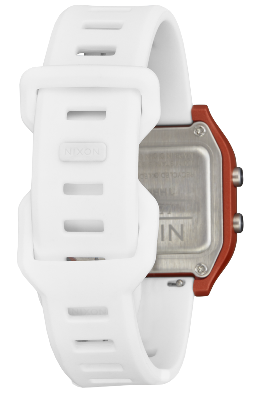 Ripper Digital Watch | Rust / White | Recycled Ocean Plastic – Nixon US