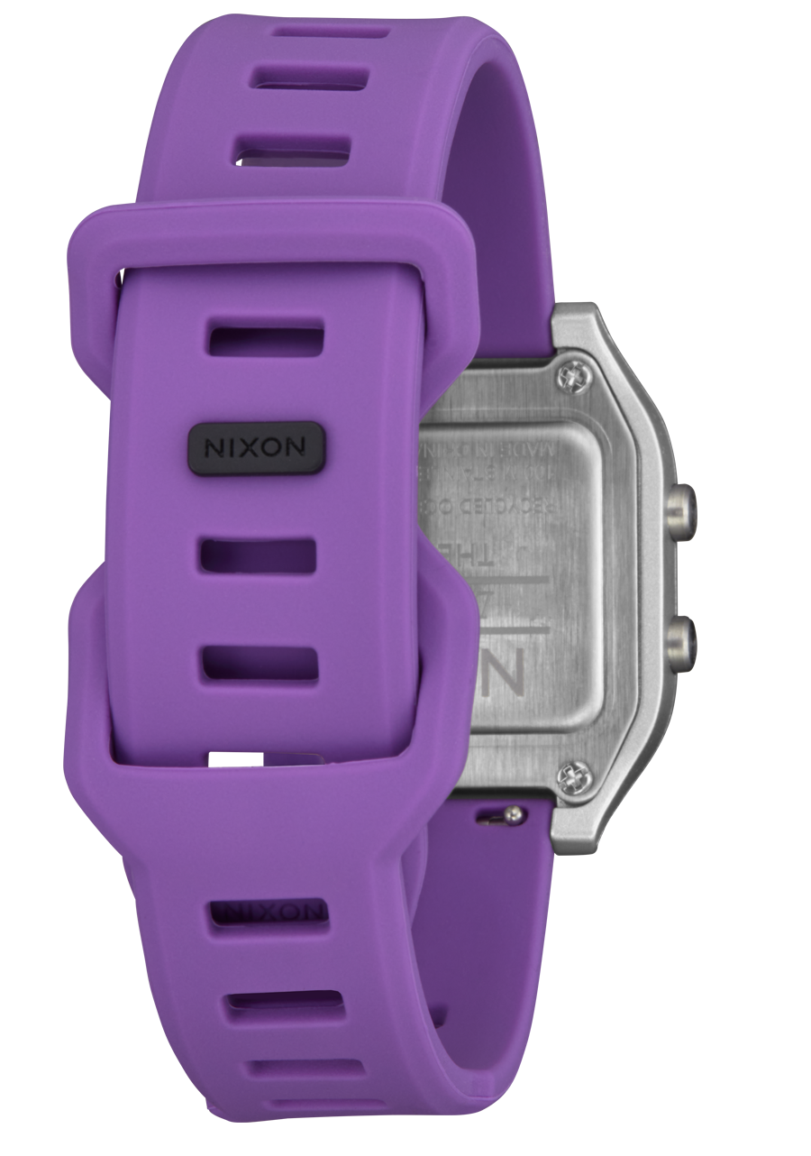 Ripper Digital Watch | Silver / Purple | Recycled Ocean Plastic – Nixon US
