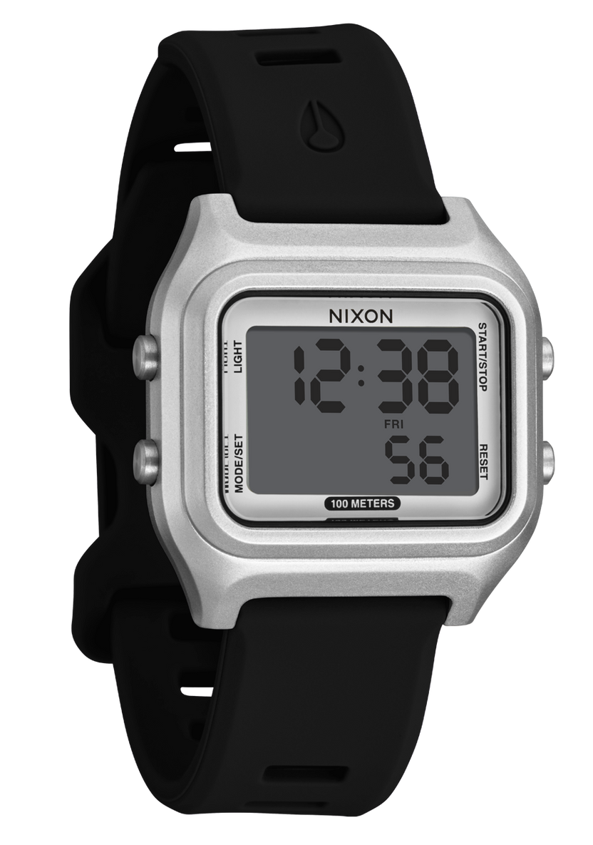 Ripper Digital Watch | Silver / Black | Recycled Ocean Plastic – Nixon US
