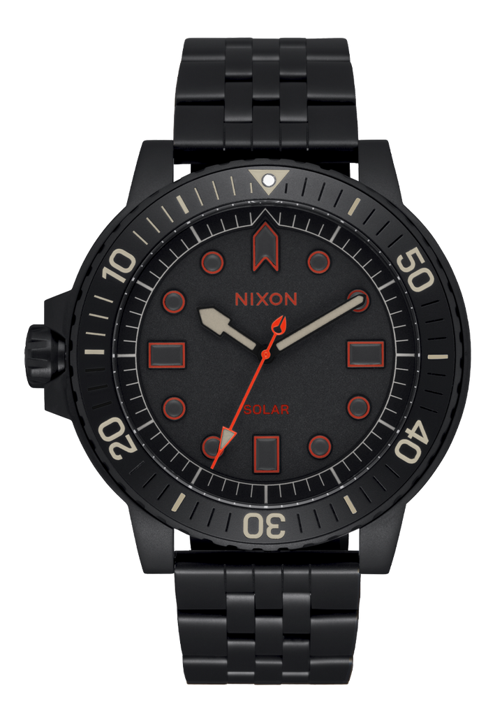 Stinger 44 Watch | All Black / Lum | Stainless Steel Dive Watch | Solar ...