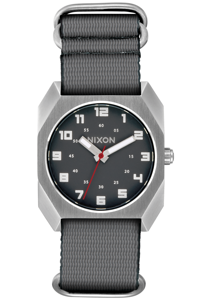Scout Watch | Silver / Charcoal | Analog Nylon Strap Watch – Nixon US