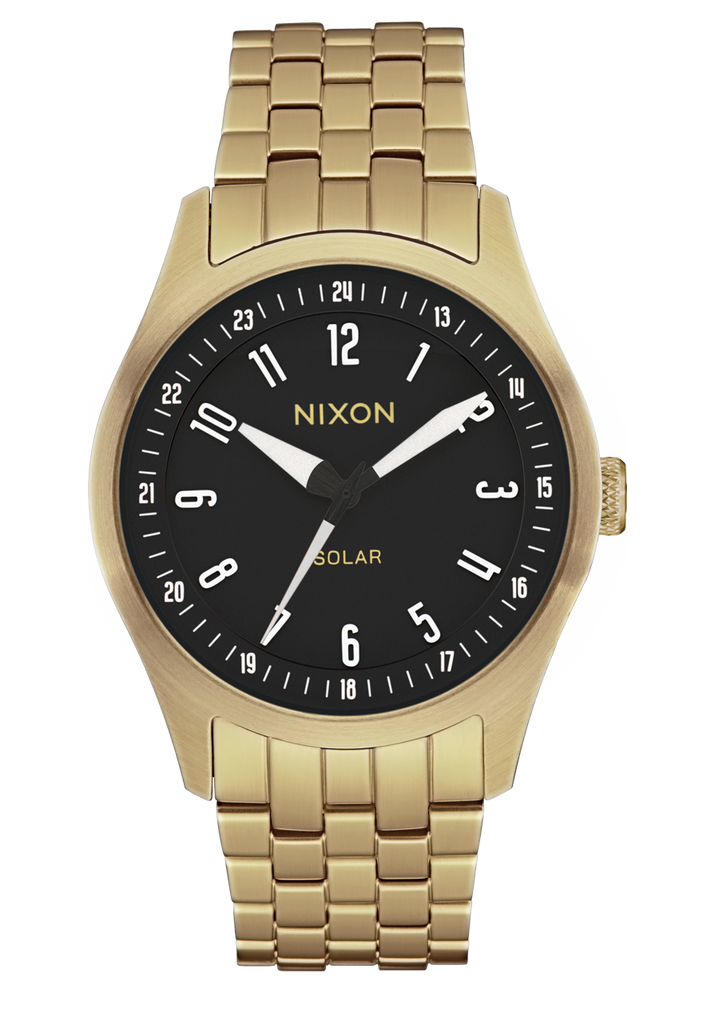 Echo 38 Watch | Gold / Black | Stainless Steel Solar Watch – Nixon US
