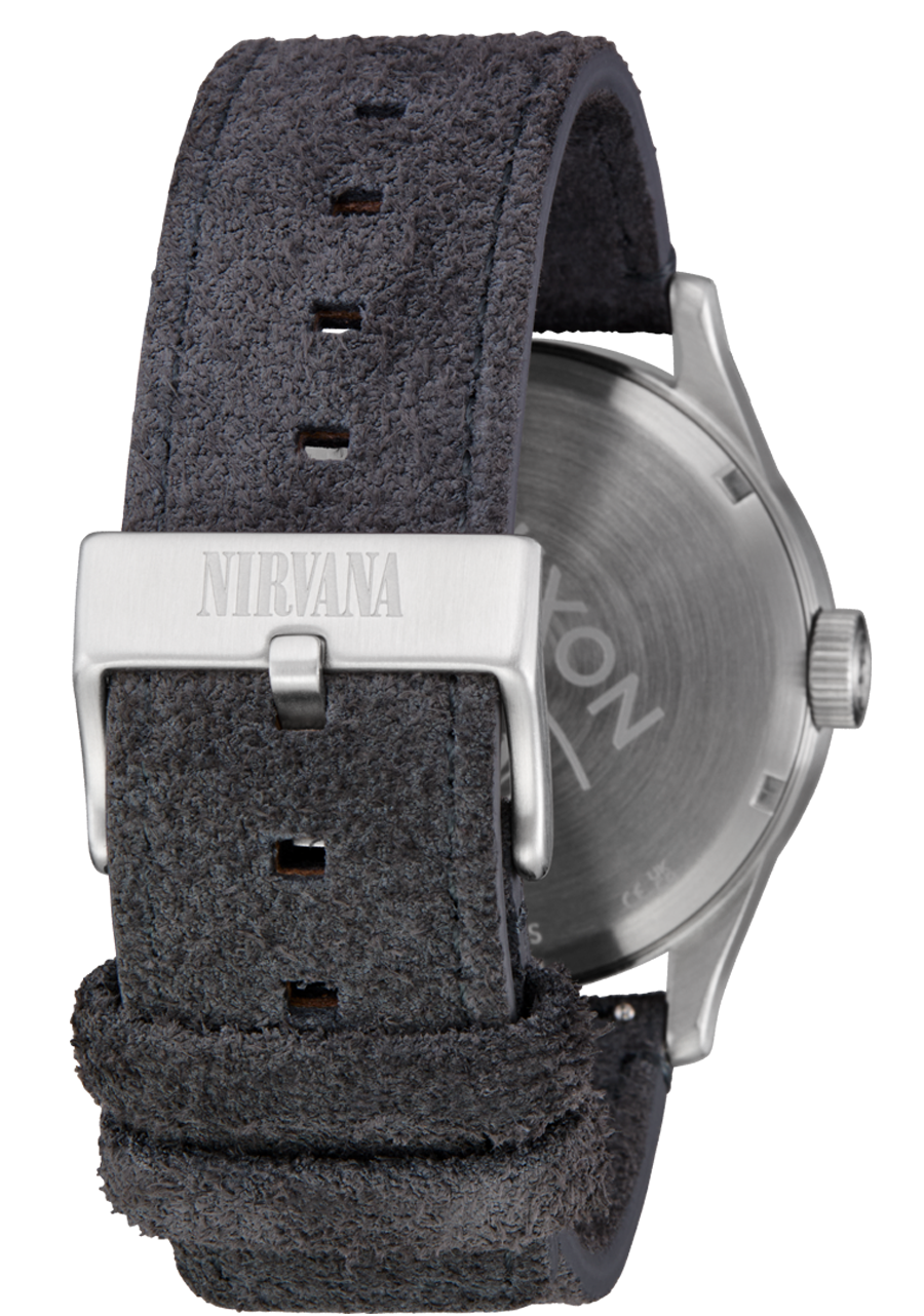Nirvana Sentry Leather Watch | Unplug Fade | Nirvana Collaboration ...
