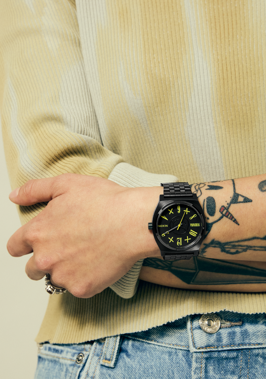 Nirvana Time Teller Watch | Black Nirvana Smiley Face | Nirvana ...