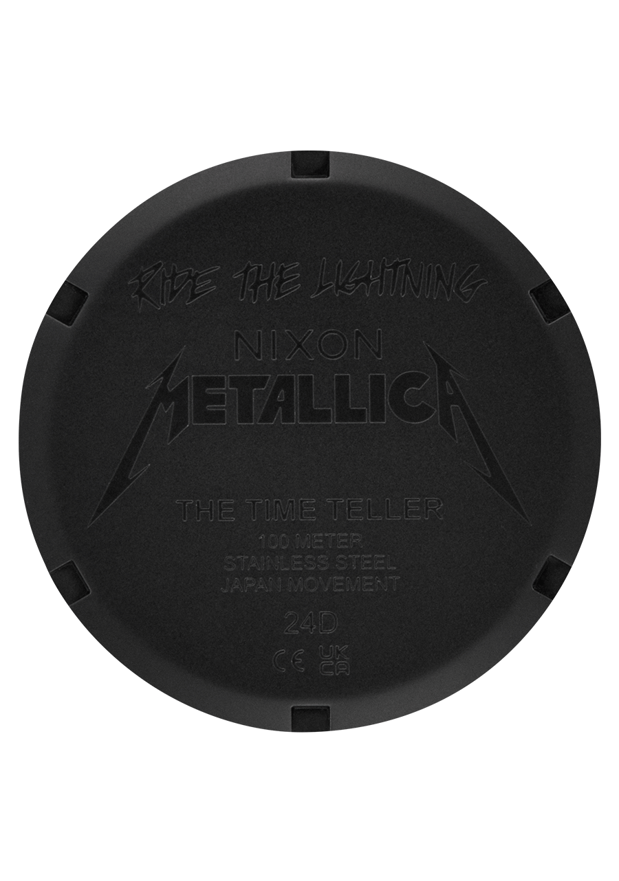 Metallica Time Teller Watch | Black / Black / Ride the Lightning ...