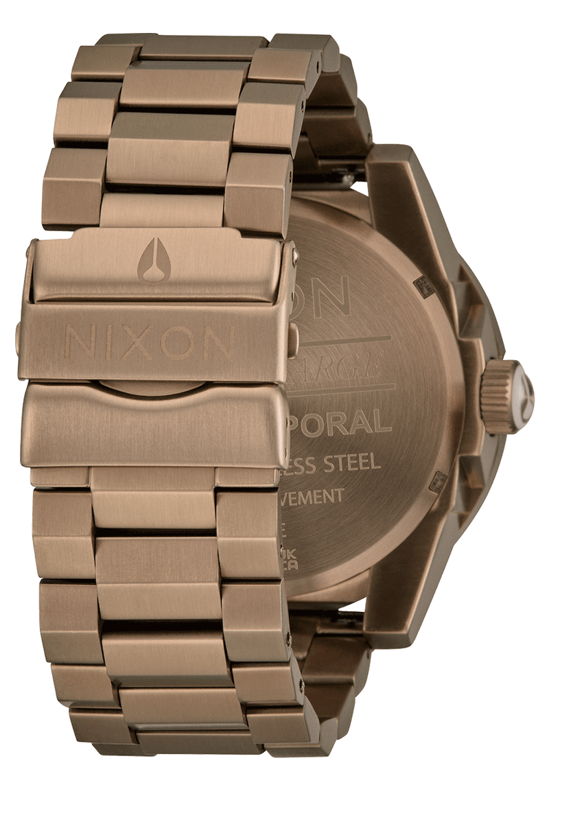 Corporal Stainless Steel Watch | Desert Gold / Arles Blue | Men's ...