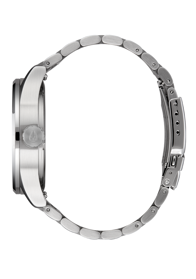 Sentry Stainless Steel Watch | Silver / Coral | Unique Wristwatch ...