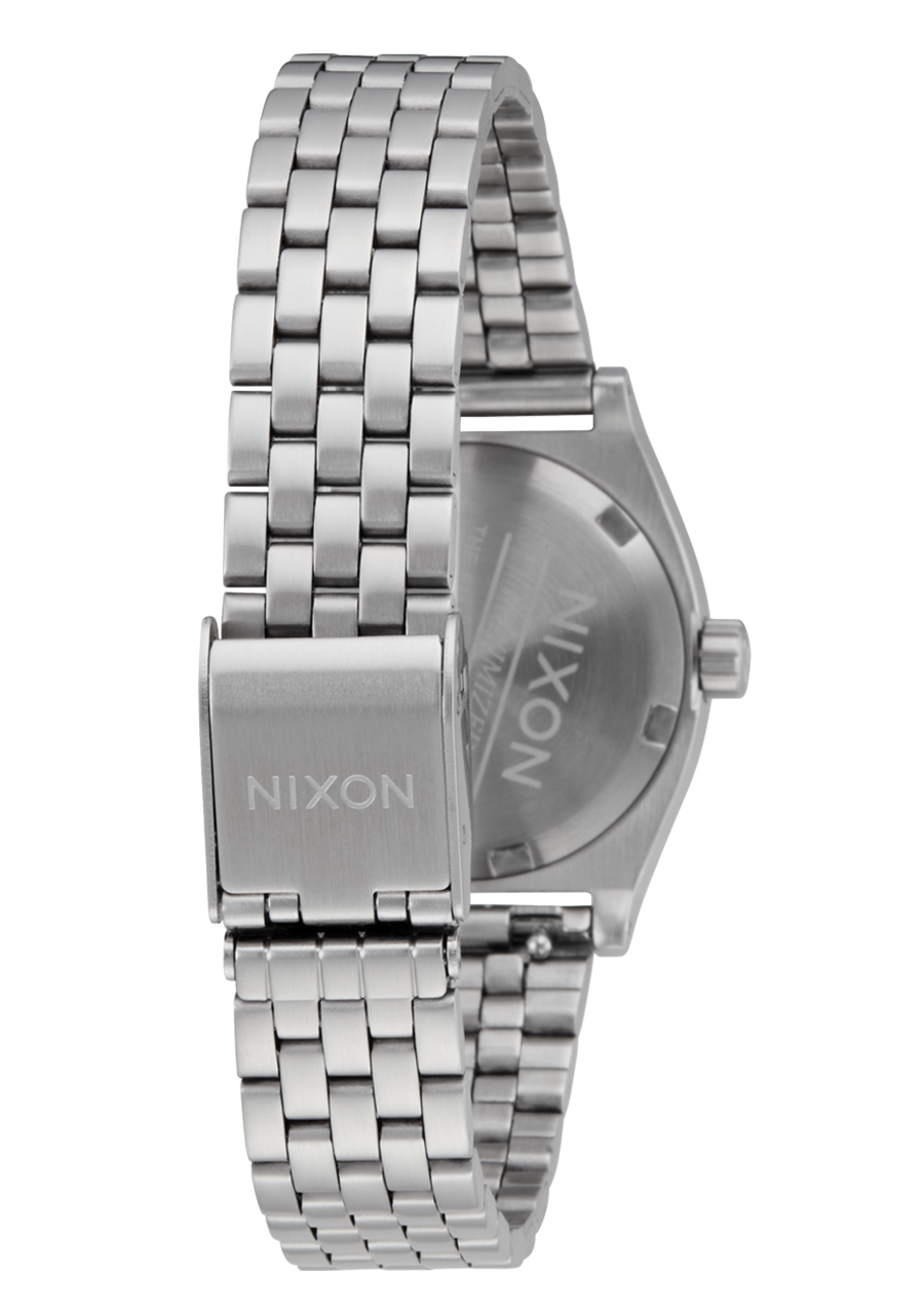 Small Time Teller Watch | Silver / Pink | Women's Stainless Steel ...