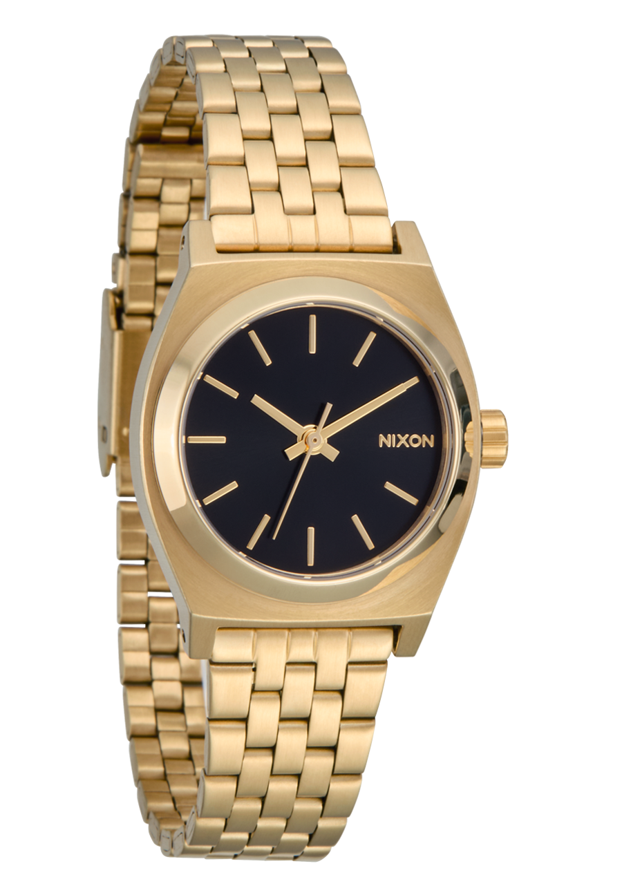Small Time Teller Watch | Gold / Black / Gold | Women's Stainless Steel ...