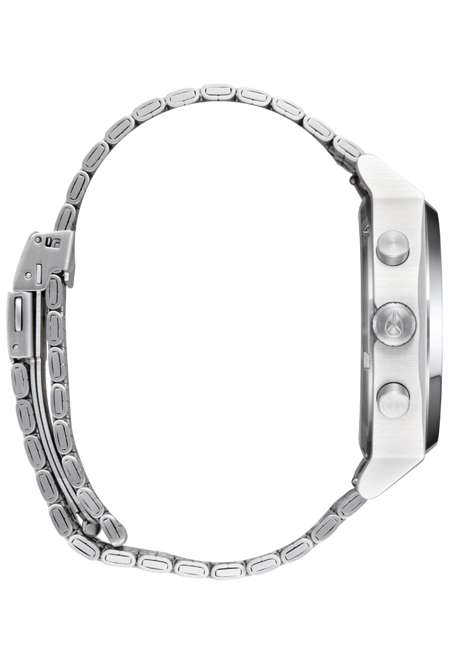 Time Teller Chrono Watch | Chrome / Black / Chrome Sunray | Chronograph ...
