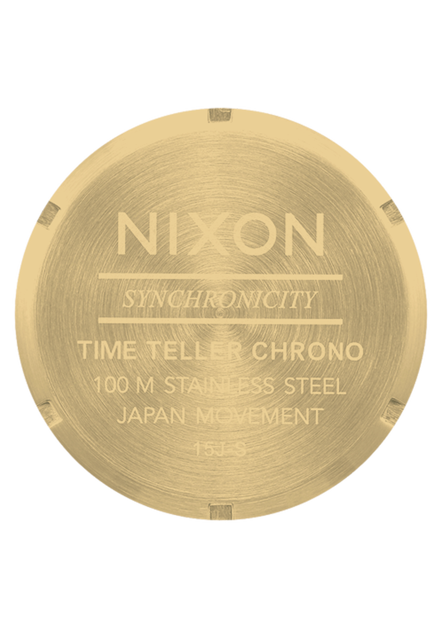 Time Teller Chrono Watch | Gold / Black / Gold | Chronograph – Nixon US
