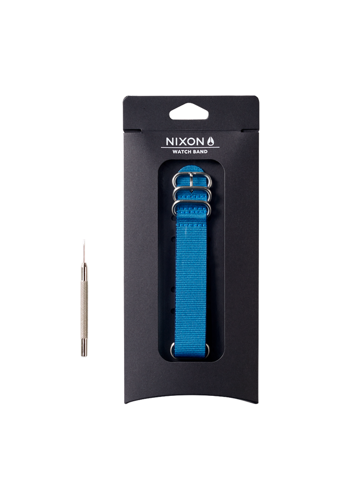 20mm FKM Rubber NATO Band | Navy / Blue – Nixon US