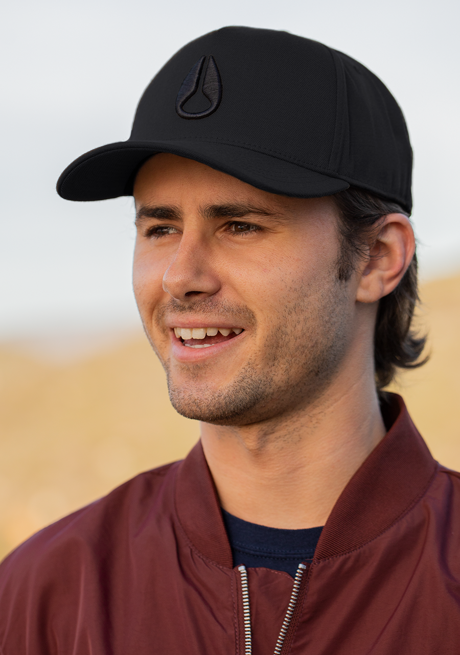 Deep Down Athletic Snapback | All Black / Black – Nixon US