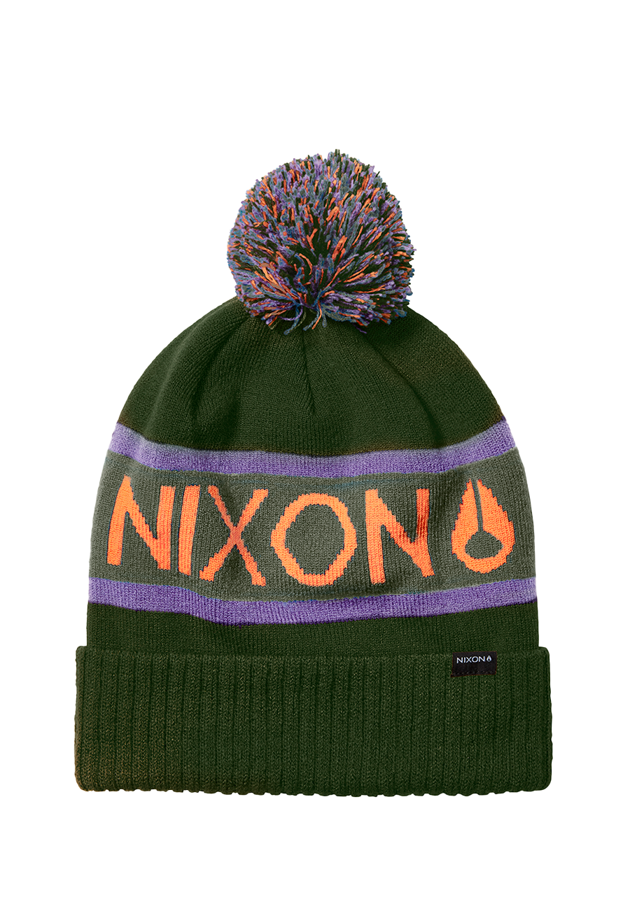Teamster Beanie II | Dark Olive / Orange – Nixon US