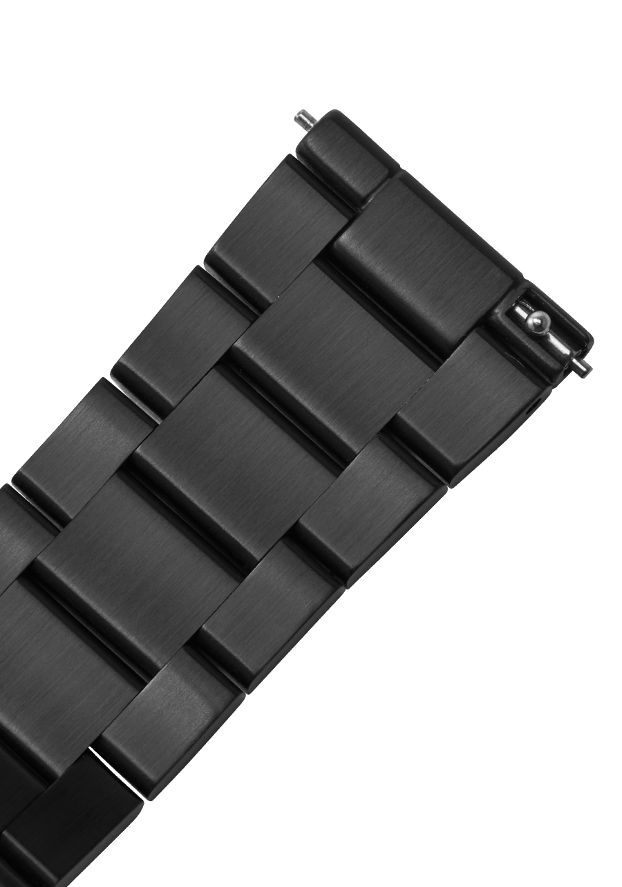 20mm Stainless Steel Watch Band | Black | Replacement Watch Strap ...